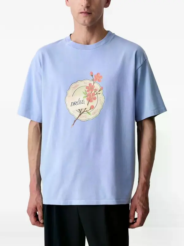 Drole De Monsieur Drôle Porcelaine T-shirt - Blue