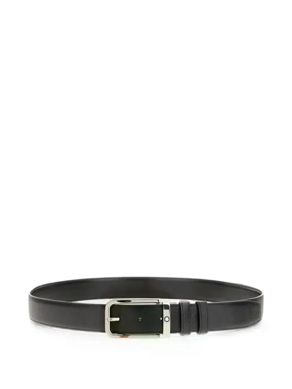 Montblanc Reversible Calf Leather Belt - Black