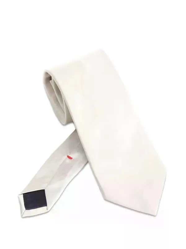 AL DUCA D’AOSTA 1902 Pointed-tip Neck Tie - White