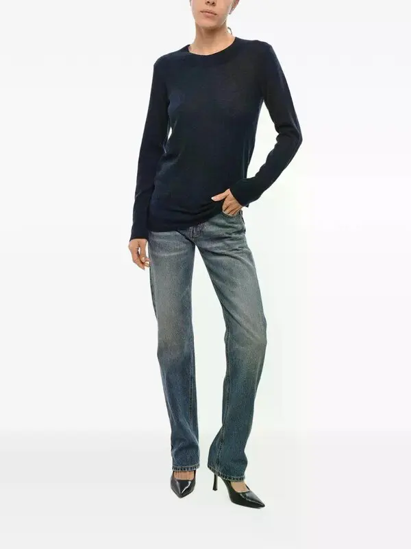 Malo Crew Neck Long Sleeve Sweater - Blue
