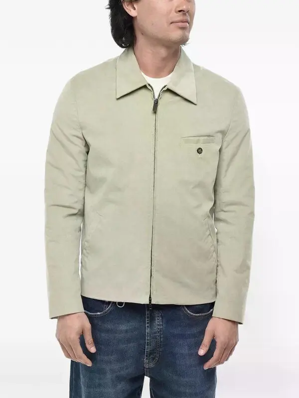 PAOLO PECORA Ribbed-velour Jacket - Green