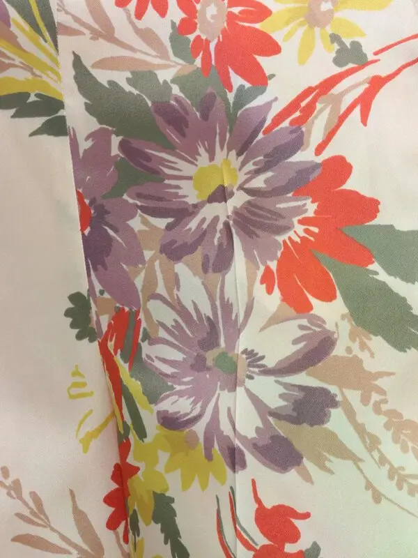 EMME Floral Print Straight-leg Trousers