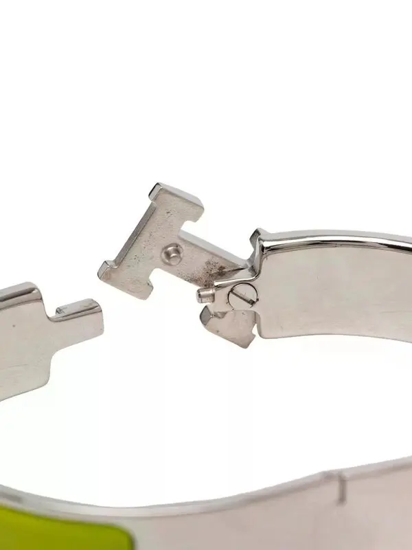 Hermès Enamel Clic H Bracelet Gm Costume Bracelet - Yellow