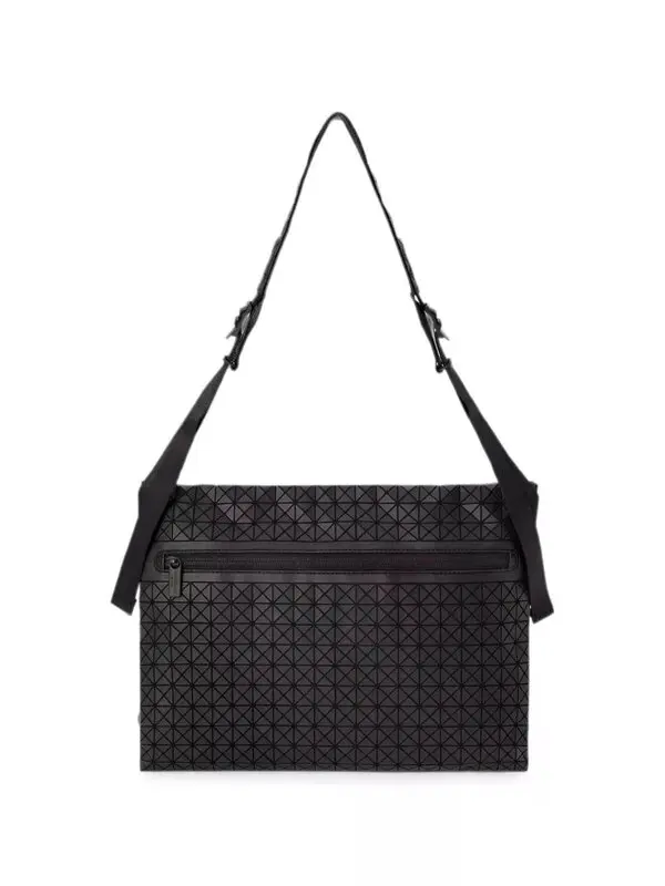 Issey Miyake Geometric-panelled Shoulder Bag - Black