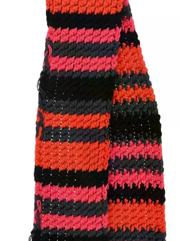 Dsquared2 Striped Fringed Scarf