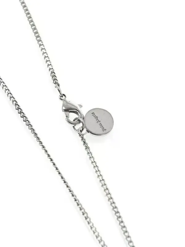 Palm Angels Logo Pendant Necklace - Silver
