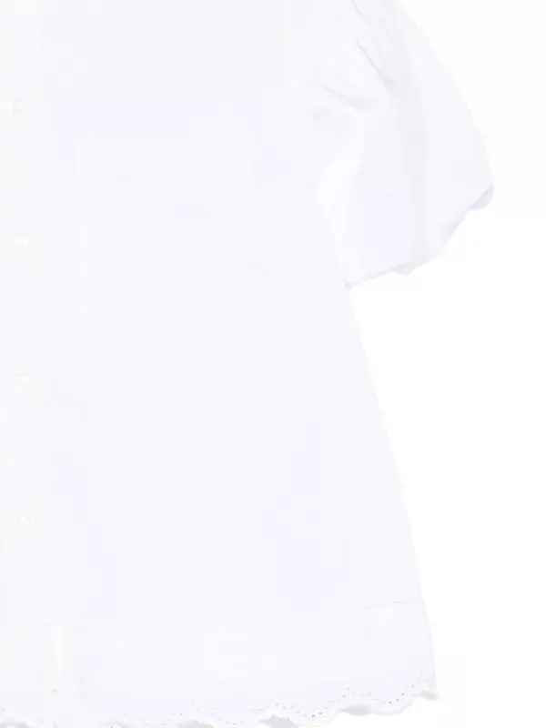 Simone Rocha Pearl Embellished Broderie Anglaise Shirt