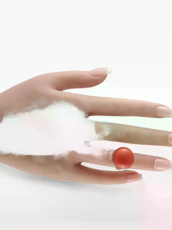 LB EXCLUSIVE Coral Cocktail Ring - Gold