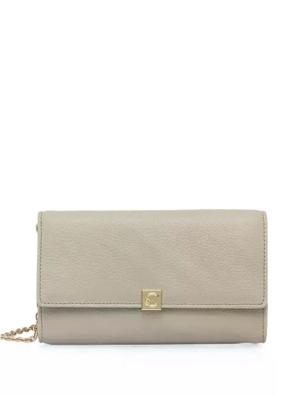 COCCINELLE Logo-plaque Chain-strap Wallet - Neutrals