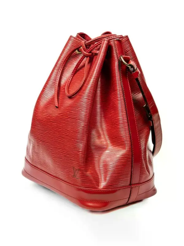 LOUIS VUITTON Noé Leather Bucket Bag - Red