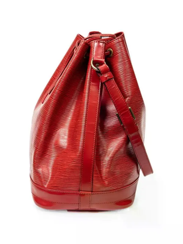 LOUIS VUITTON Noé Leather Bucket Bag - Red