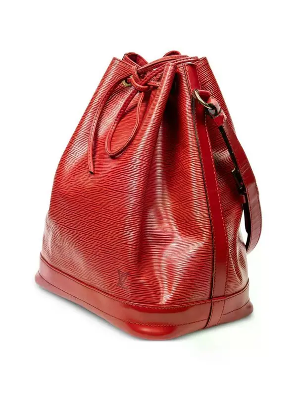 LOUIS VUITTON Noé Leather Bucket Bag - Red