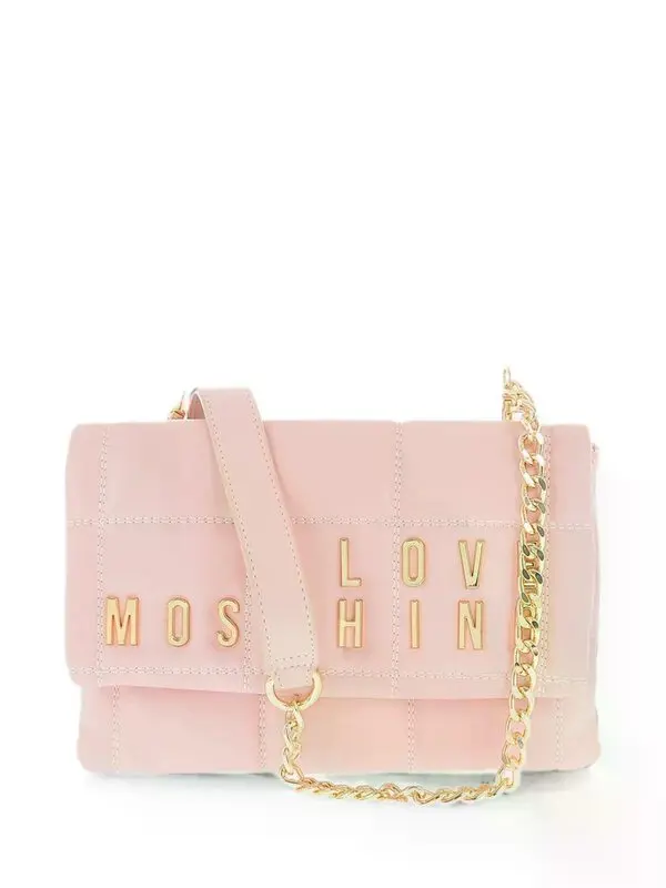 Moschino Quilted Logo Shoulder Bag
