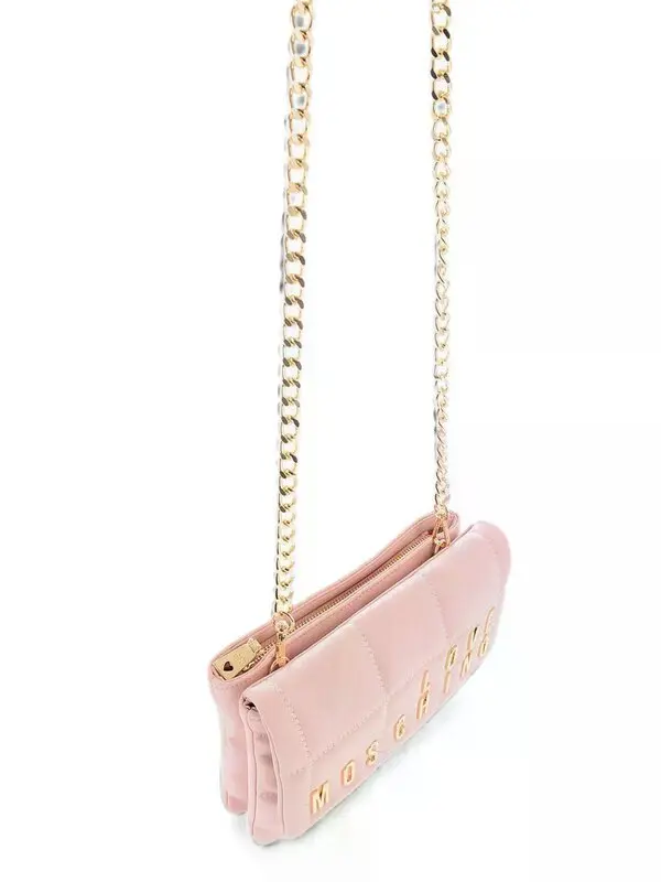 Moschino Quilted Logo Shoulder Bag