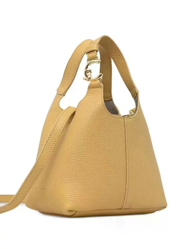 COCCINELLE Small C-easy Leather Tote Bag - Yellow
