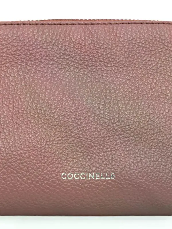 COCCINELLE Medium Helga Grained Leather Make-up Bag