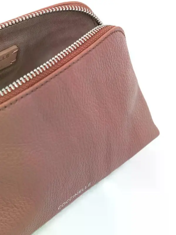 COCCINELLE Medium Helga Grained Leather Make-up Bag