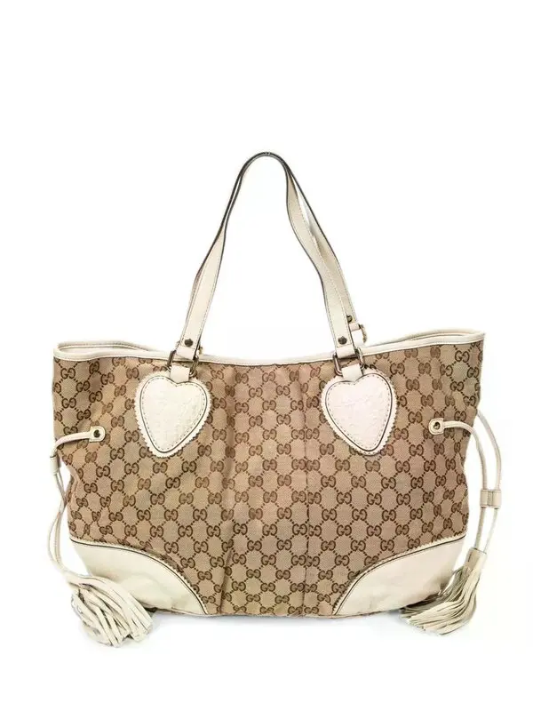 Gucci Large Tribeca Monogram Tote Bag - Neutrals