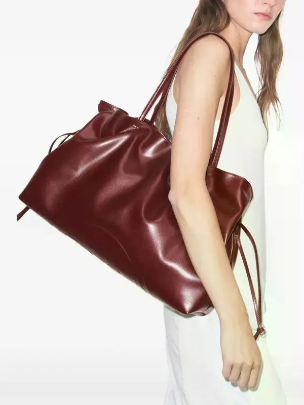 Tory Burch Ella Natuura Drawstring Tote - Red