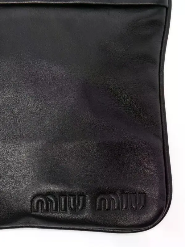 Miu Miu 2000s Debossed Logo Crossbody Bag