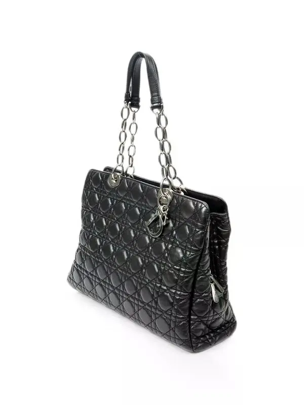 Dior Cannage Soft Tote Bag - Black