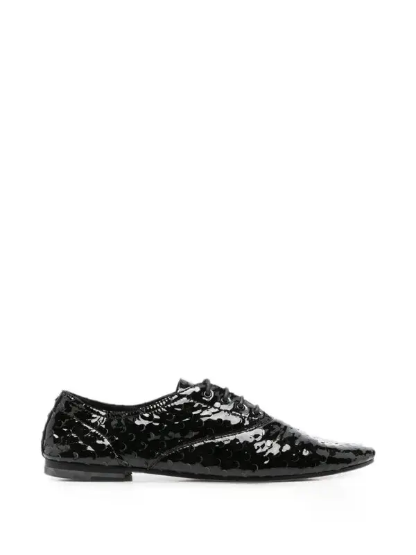 Saint Laurent 2010s Patent-leather Derby Shoes - Black
