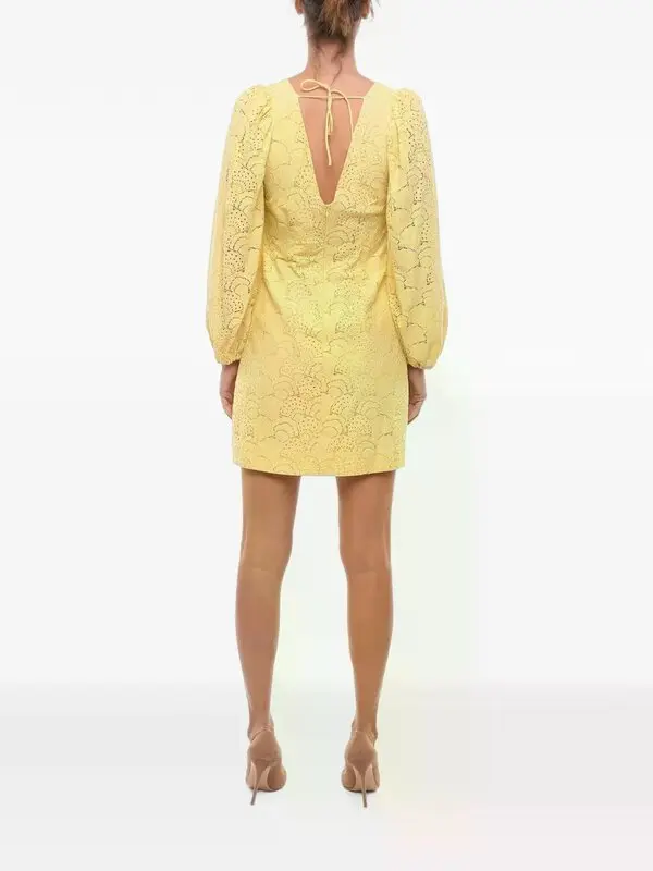 SAMSOE SAMSOE Ana Lace Puff-sleeve Mini Dress