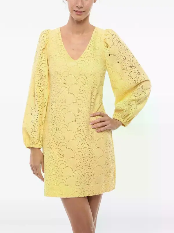 SAMSOE SAMSOE Ana Lace Puff-sleeve Mini Dress