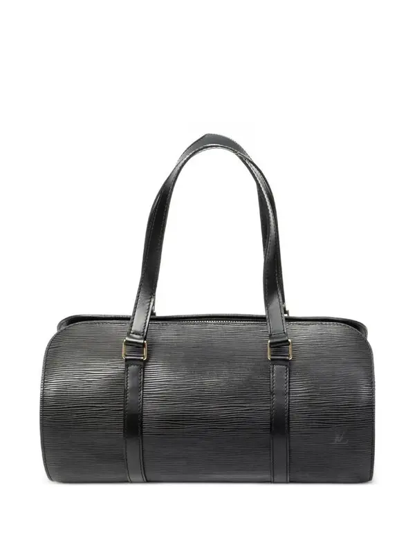 LOUIS VUITTON Soufflot Épi Tote Bag - Black