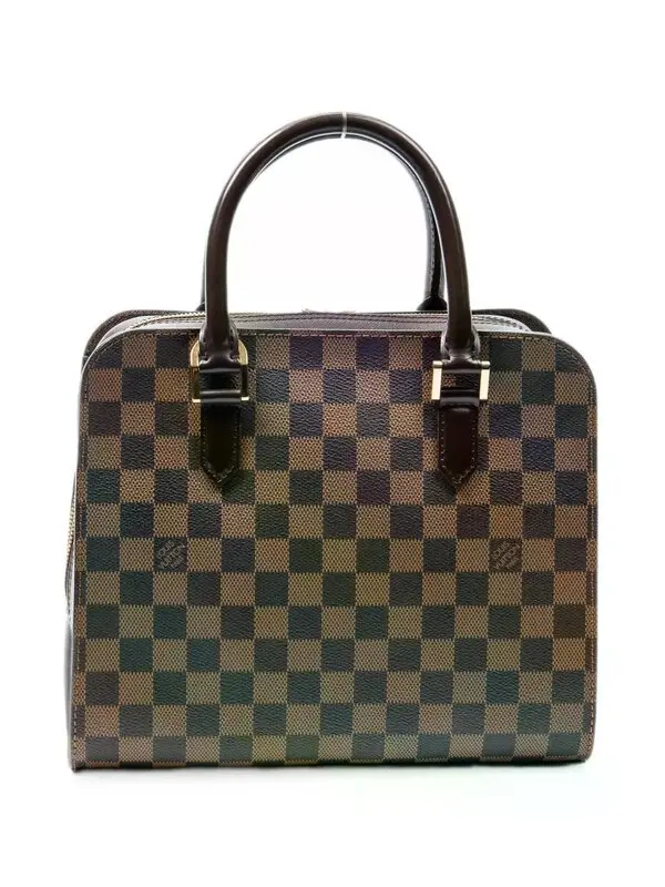 LOUIS VUITTON Triana Damier Ebène Handbag - Brown