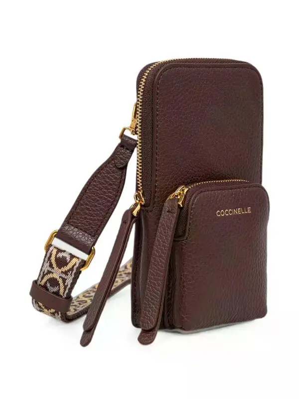COCCINELLE Mini Pixie Pebbled Leather Phone Bag