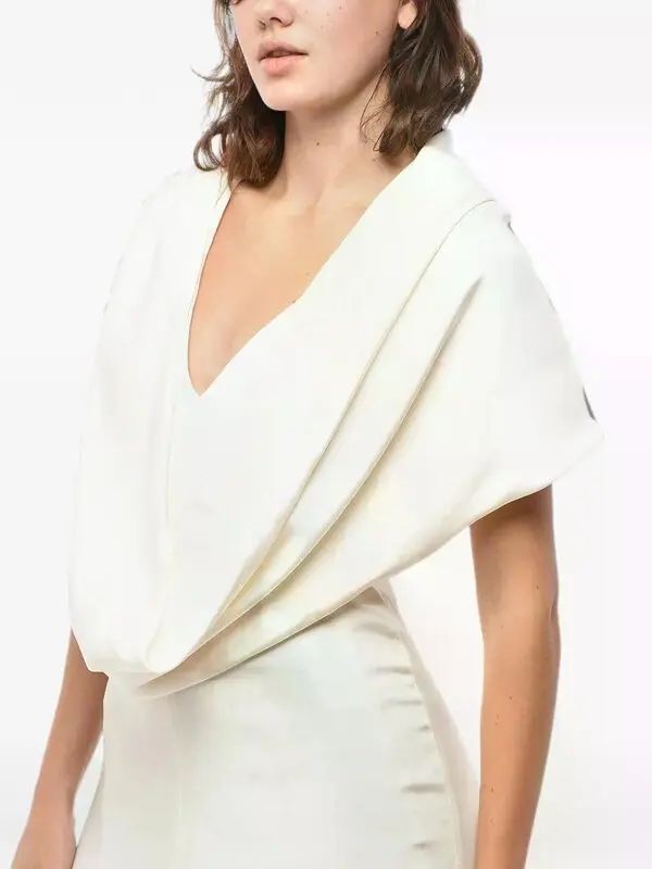 Max Mara Satin Mermaid Maxi Dress With Matching Stole
