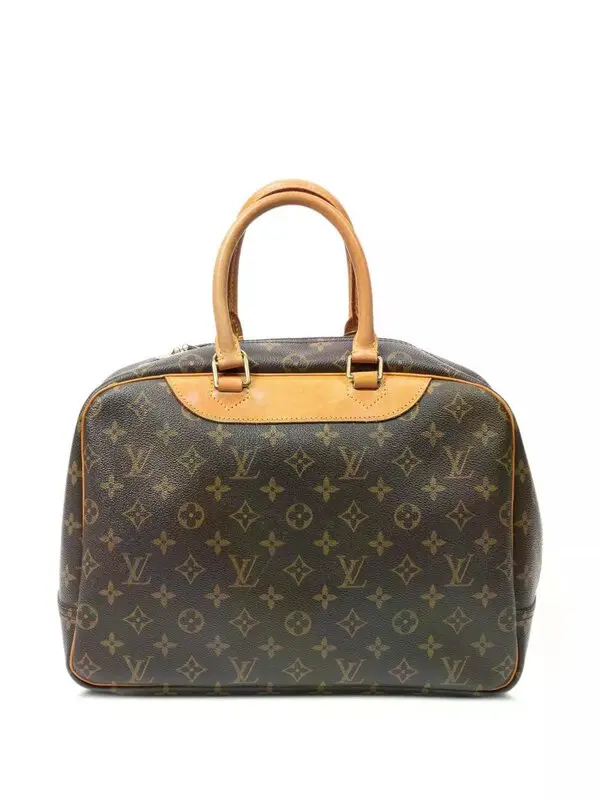 LOUIS VUITTON Monogram Deauville Handbag - Brown