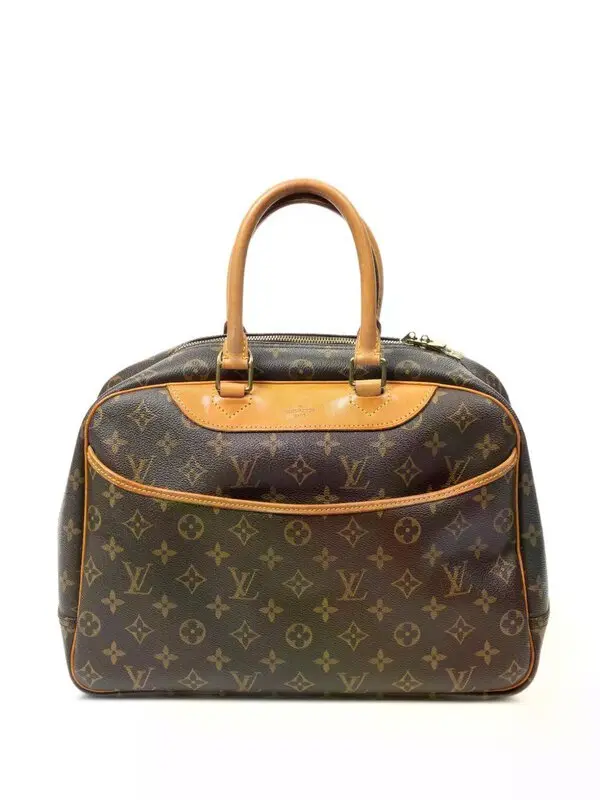 LOUIS VUITTON Monogram Deauville Handbag - Brown