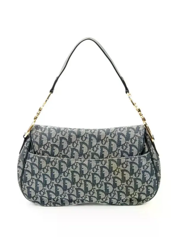 Dior Trotter Double Saddle Shoulder Bag - Blue