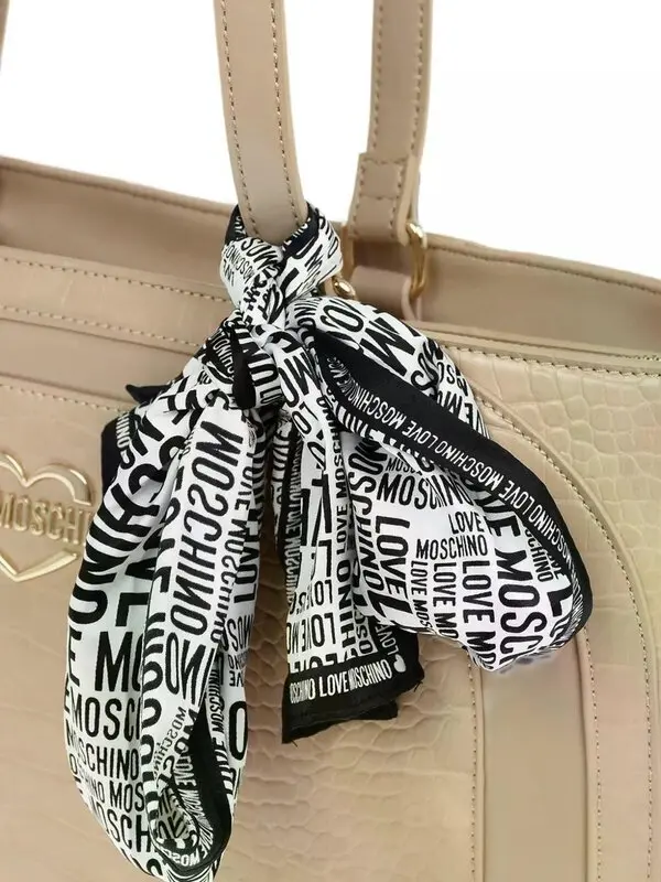 Moschino Crocodile-effect Tote Bag