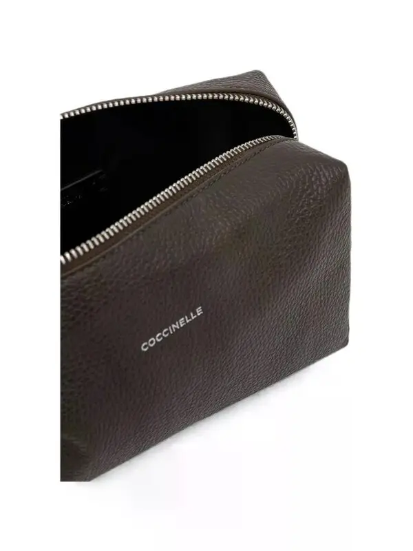 COCCINELLE Grained Leather Make-up Bag