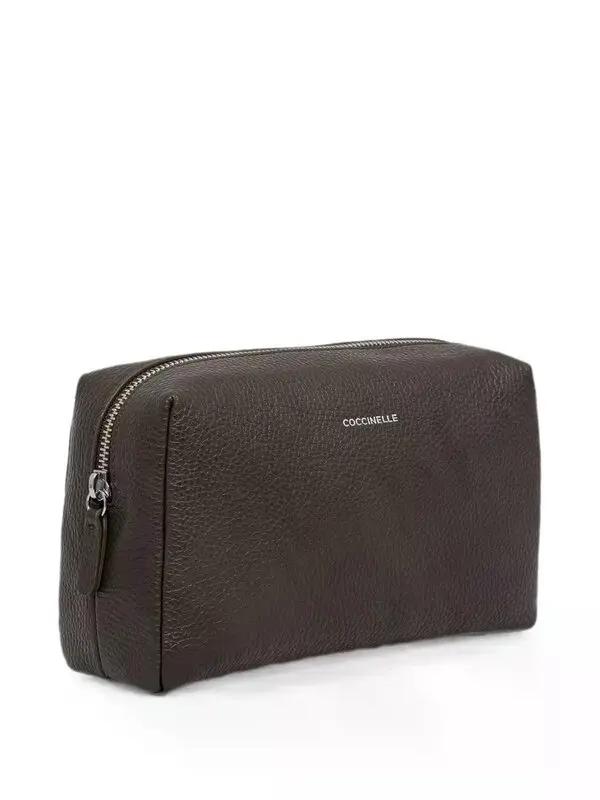 COCCINELLE Grained Leather Make-up Bag