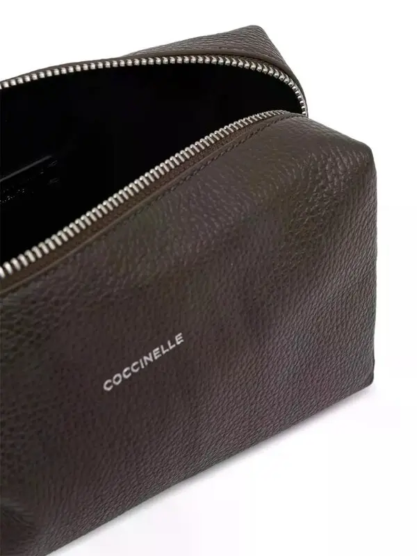 COCCINELLE Grained Leather Make-up Bag