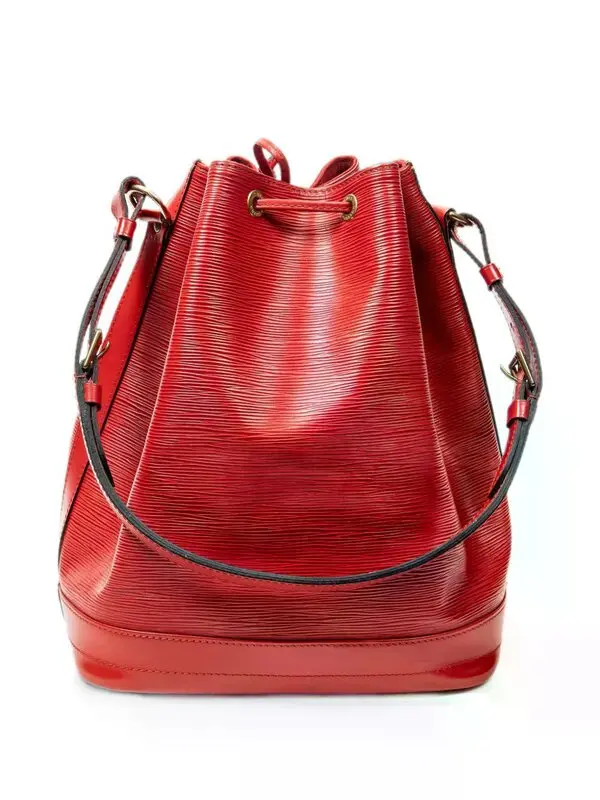 LOUIS VUITTON Pi Leather Bucket Bag - Red