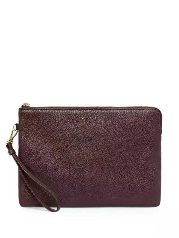 COCCINELLE Leather Clutch Bag - Red