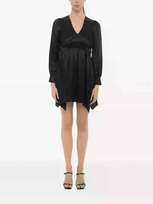 ALLSAINTS V-neck Long-sleeve Mini Dress