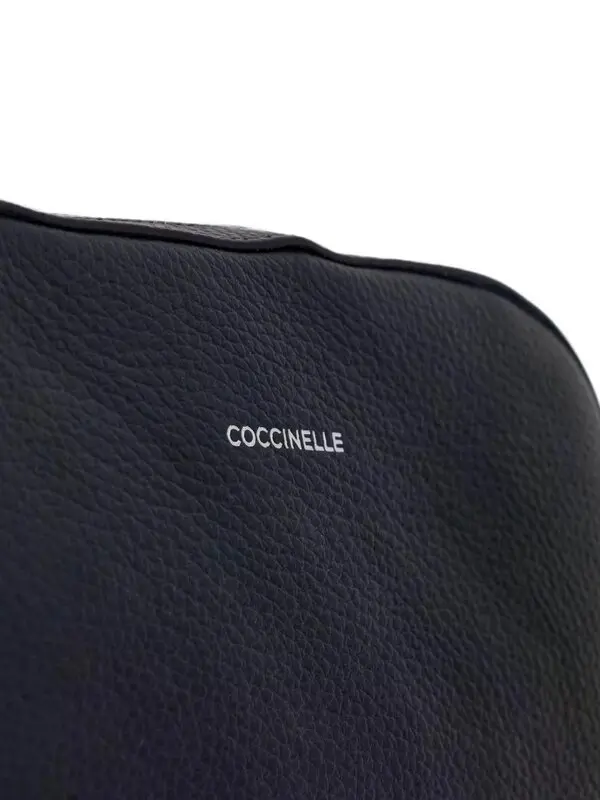 COCCINELLE Grained Leather Shoulder Bag