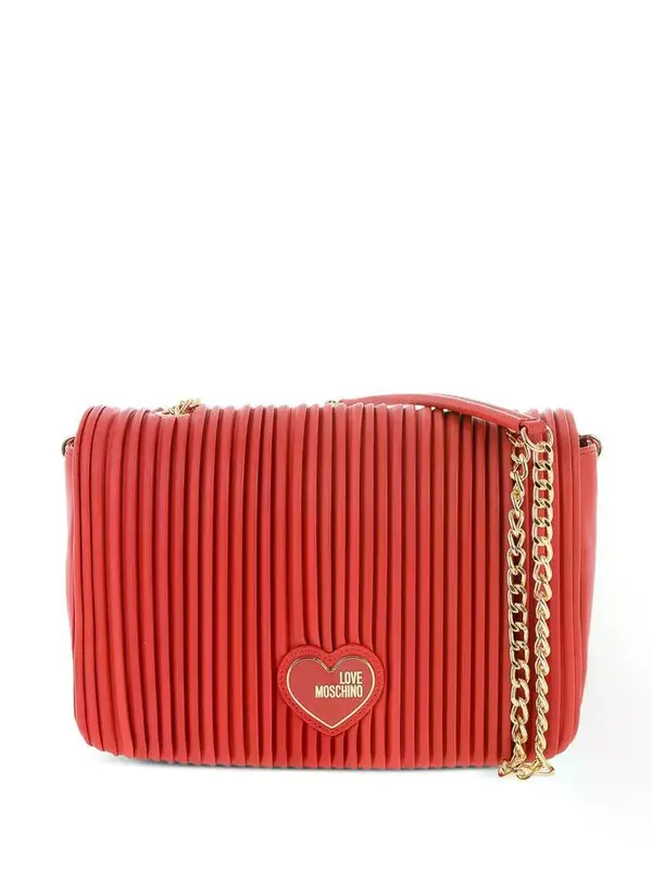Moschino Patch Crossbody Bag - Red