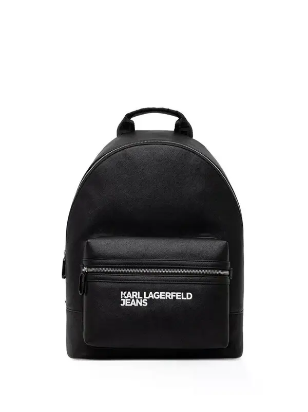 Karl Lagerfeld Logo-print Zip-around Backpack - Black