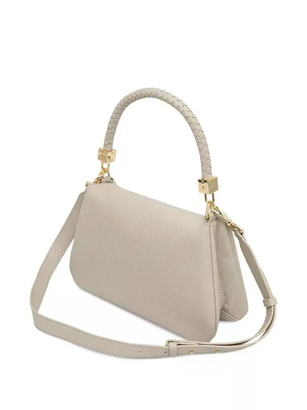 COCCINELLE Braided-handle Leather Tote Bag - Neutrals