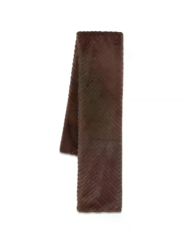 Joseph Ribkoff Logo-plaque Scarf - Brown