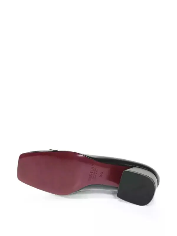 AMEDEO TESTONI Bow-detail Square-toe Pumps