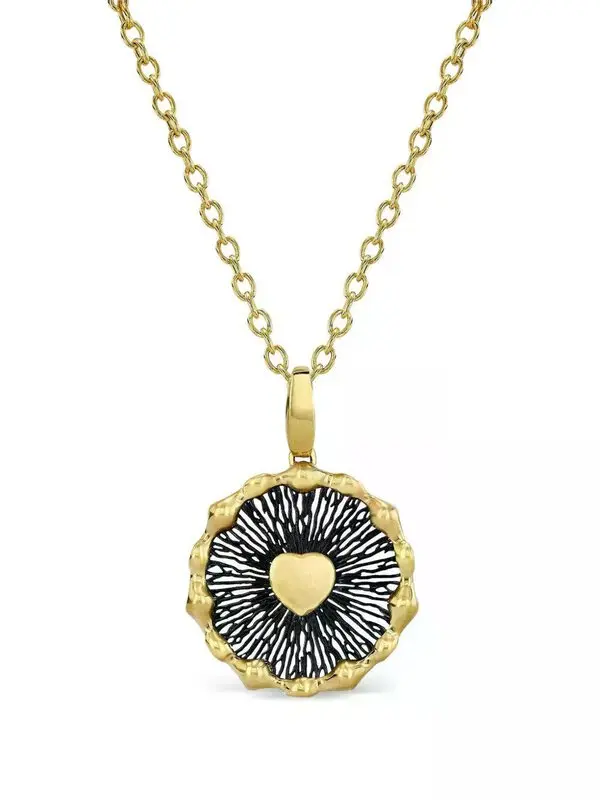 Vram 18k Yellow Heart Motif Necklace