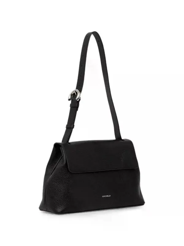 COCCINELLE Grained Leather Foldover Tote Bag